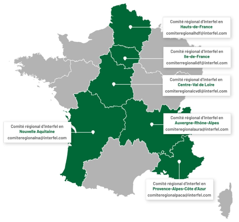 Les Comités régionaux d'Interfel